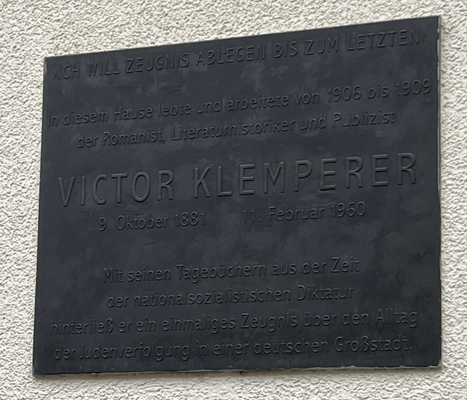 I Shall Bear Witness: Victor Klemperer in His Time, and Ours - Center ...