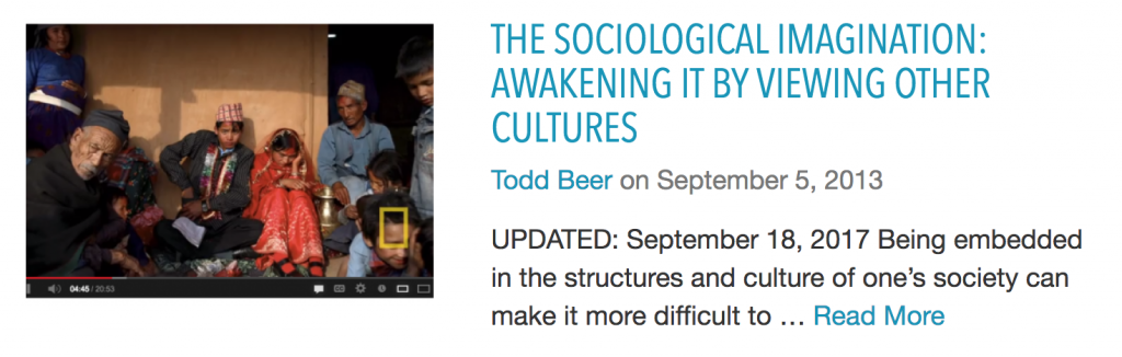 TEACHING SOCIOLOGY: Tools to start a new semester - Sociology Toolbox