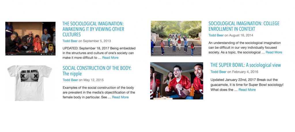 TEACHING SOCIOLOGY: Tools to start a new semester - Sociology Toolbox